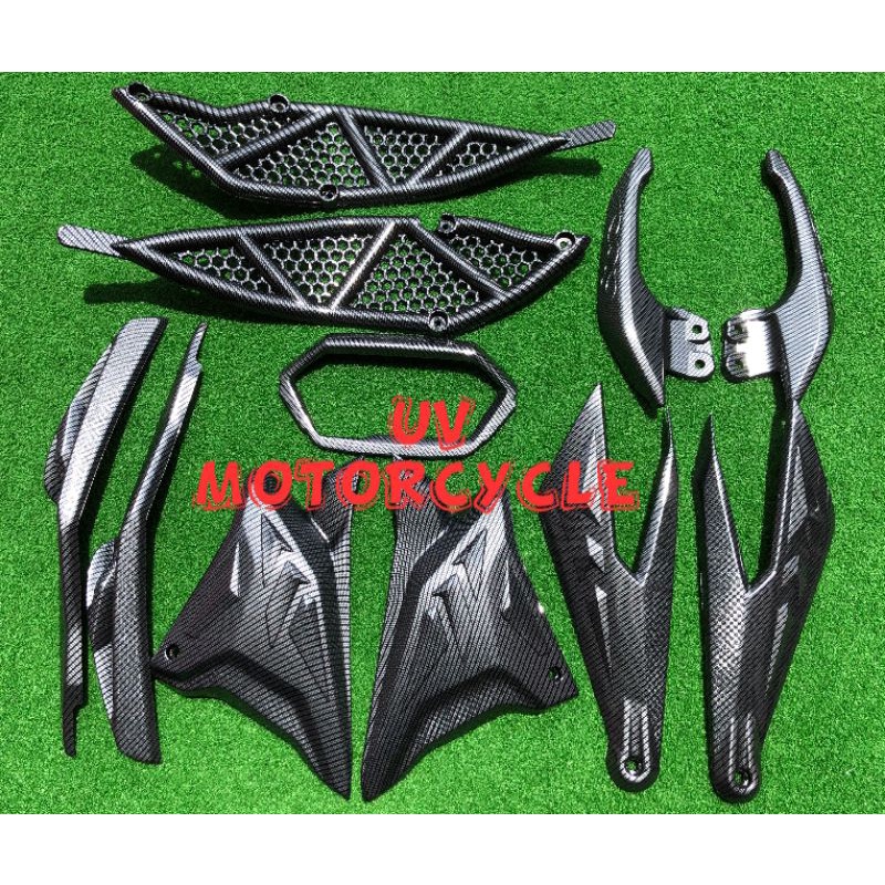 RSX150 SETPACKAGES CARBON 6 in 1 ENGINE COVER RSX ENGINE SIDE COVER ...