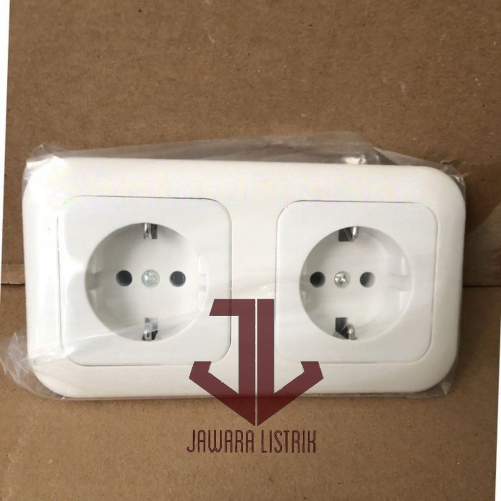 Double dual socket 2 gang cp contains 2 panasonic in | Shopee Malaysia