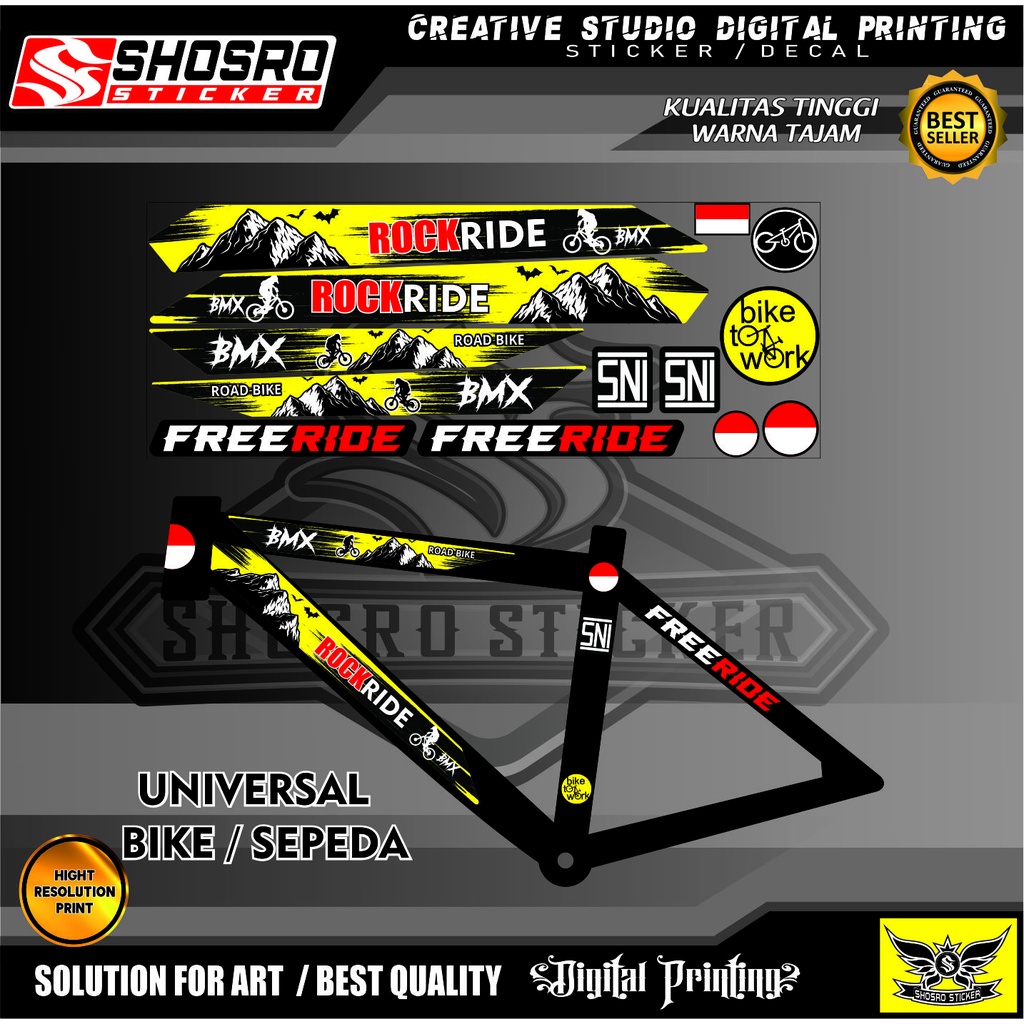 Striping Variations Of UNIVERSAL Bicycle Motifs/BIKE ADVENTURE Stickers ...