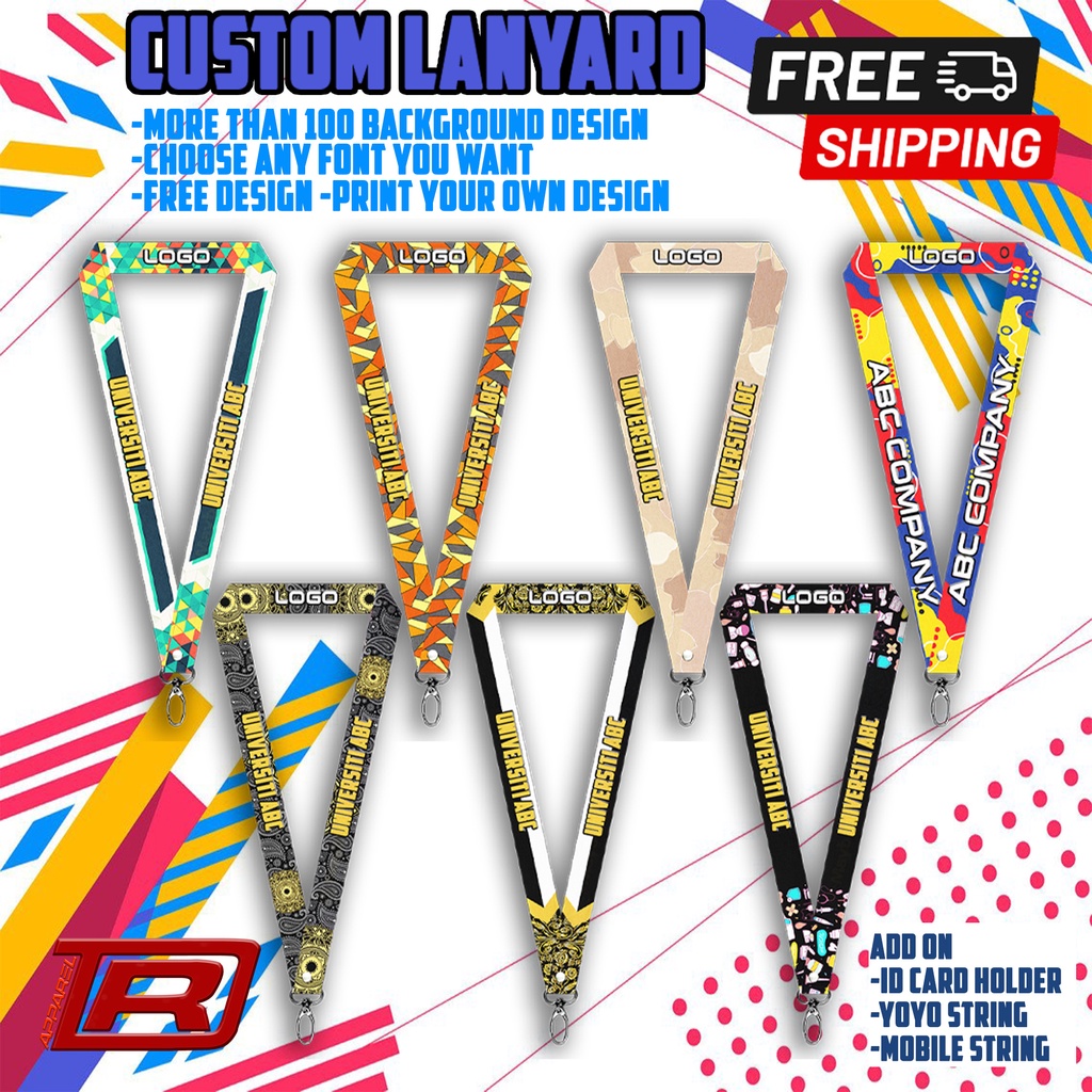 3 HARI BEKERJA SIAP | Lanyard Custom Design | FREE DESIGN | PM untuk ...