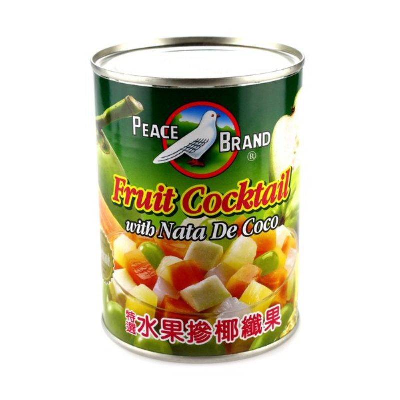 Peace Fruit Cocktail with NATA DE COCO / 白鸽小什果 565GM | Shopee Malaysia