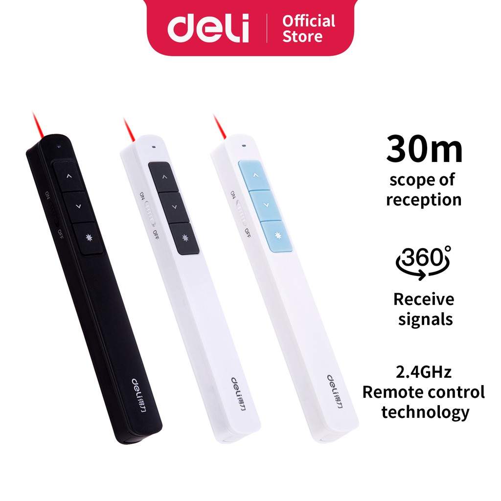 Deli Office Machine Laser Pen Wireless Presented Red Light Office ...