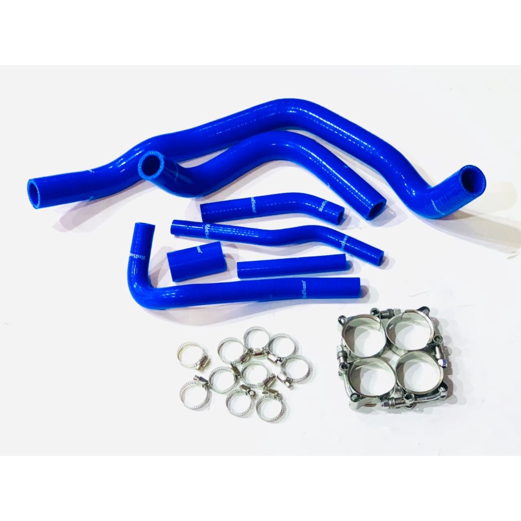 Redsuns Kelisa Kenari Silicone Radiator Hose + Bypass Hose with Clamp ...