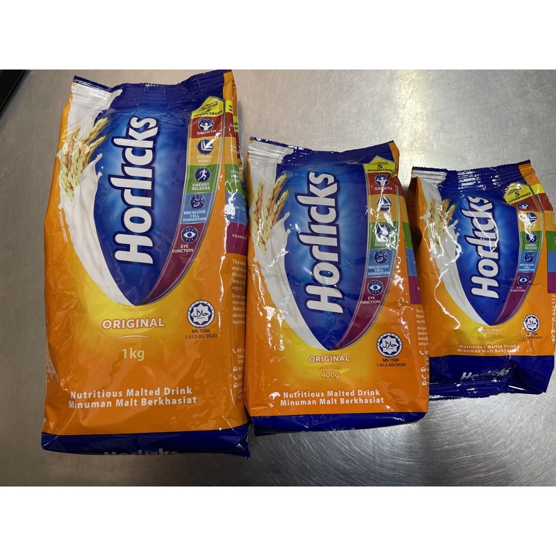 Horlicks Refill Pack Original Powdered Malt Drink (200g,400g,900g ...