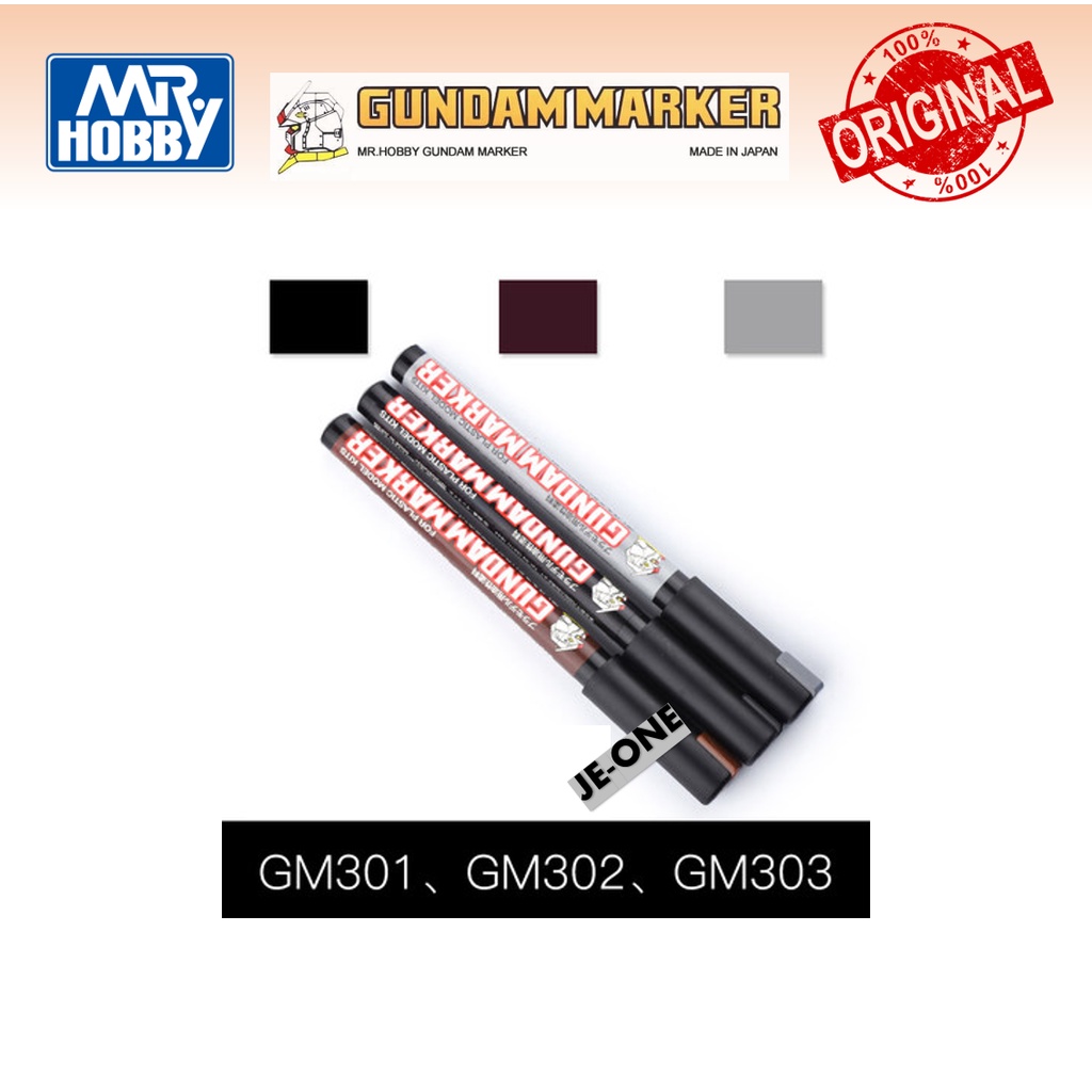 Mr Hobby Gundam Marker Pen Panel Liner Pour Type Black Grey Brown ...