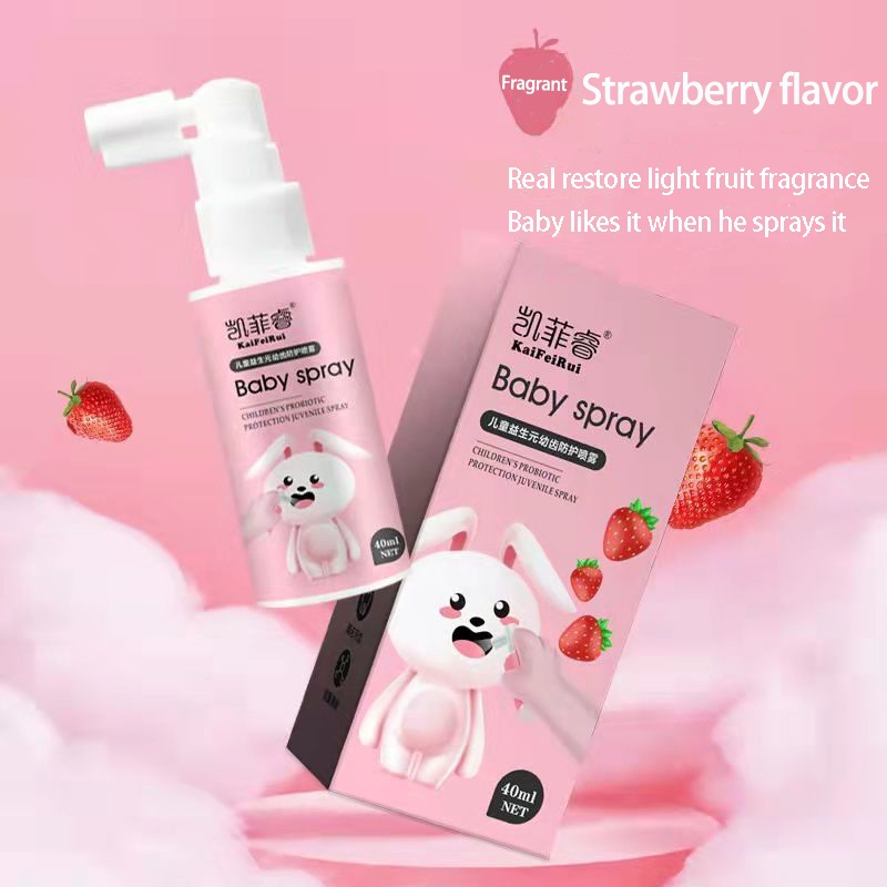 Children's oral cleaning spray Anti cavity bacteria Protects gums ...