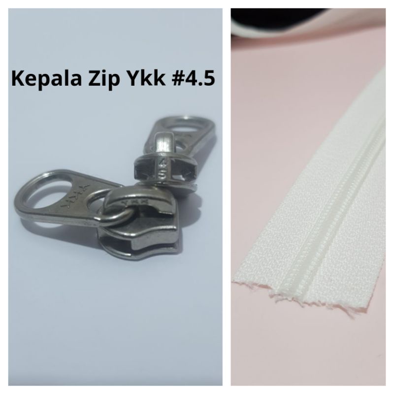 Kepala Zip YKK #3, #4.5, #5, #10 / YKK Zipper Head (1pc) | Shopee Malaysia