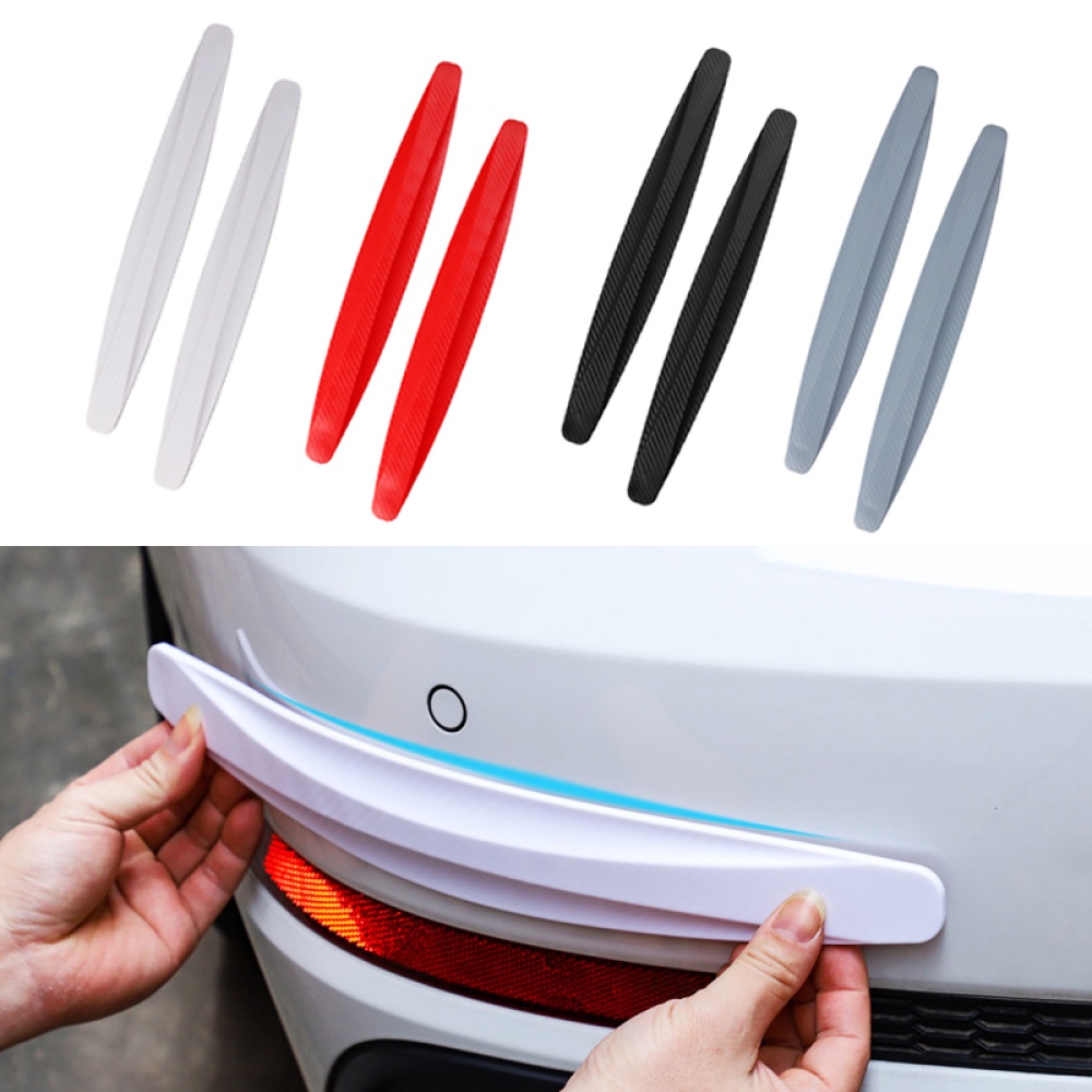 2Pc 40x5CM Car Bumper Protector Guard Anti-Scratch Strips Sticker 4PCS ...