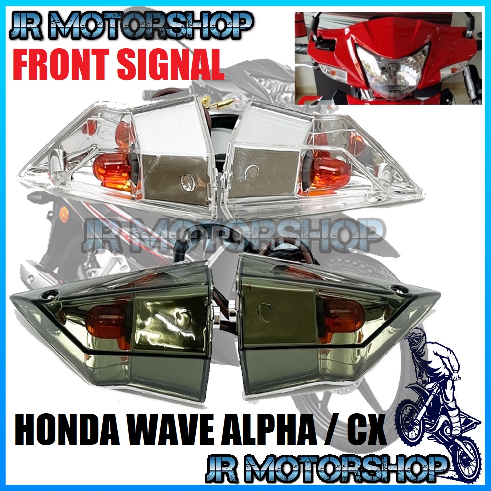 HONDA WAVE ALPHA / CX FRONT SIGNAL CLEAR/TINTED WAVE110 CX ALPHA110 ...