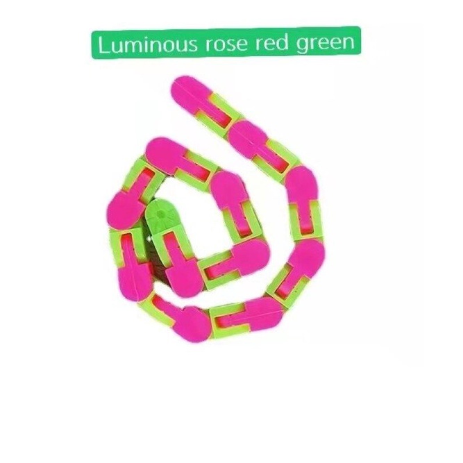 Colorful Puzzle Sensory Fidget Toys Wacky Tracks Snap and Click Toys ...