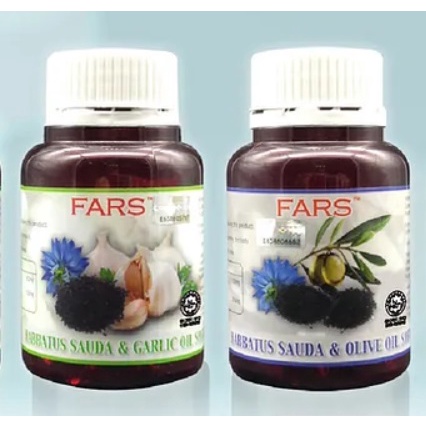 FARS OLIVE OIL, HABBATUL SAUDA, GARLIC OIL SOFTGEL 500MG 60 CAPSULES ...