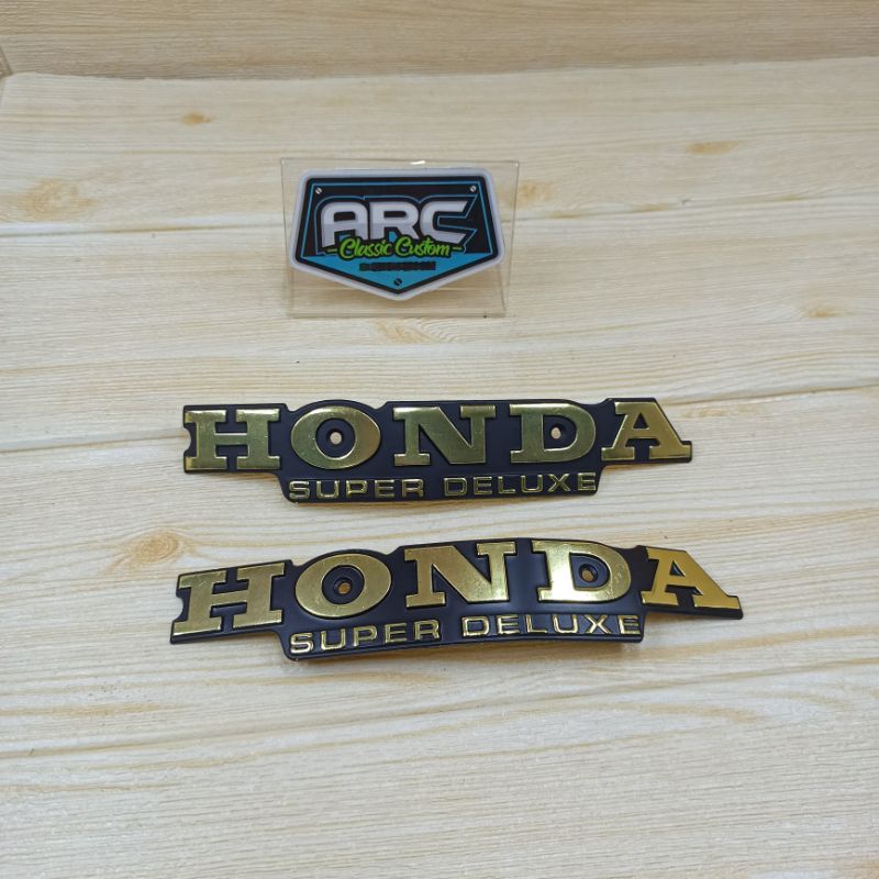 Gl100 GL 100 125 tank Emblem honda GL100 Logo brass wp part | Shopee ...