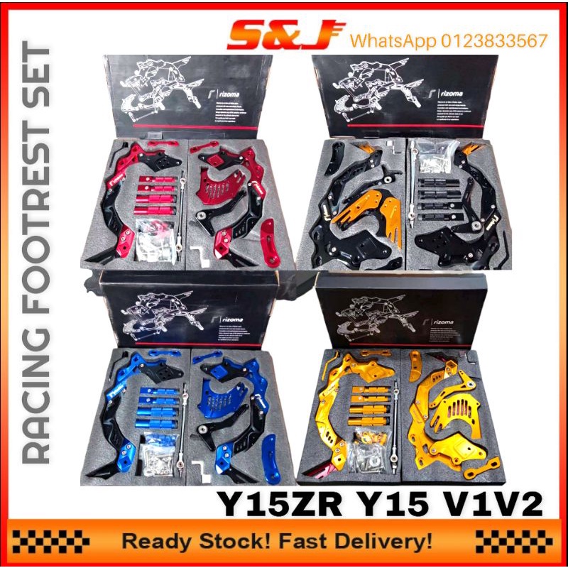 2022 RIZOMA Y15 Y15ZR V1 V2 RACING FOOTREST SET CNC RACING FOOTREST BAR ...