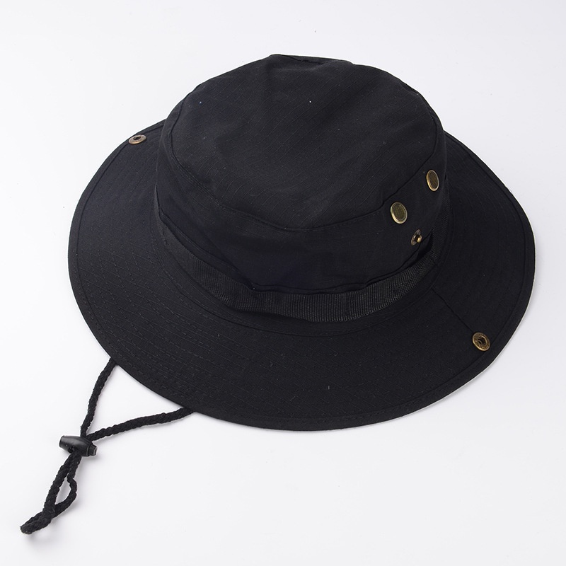 Topi Rimba Topi Askar Topi Kerja Kebun Matahari Topi Hiking Cowboy Cap ...