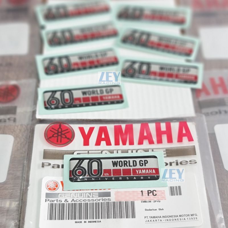 Emblem Stripe Logo 60th Anniversary MotoGP Y16 NVX Y15 Exciter Aerox 💯 ...