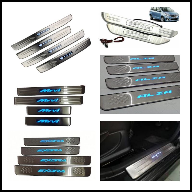 Led Side Sill Plate Exora/Alza/Myvi/Ertiga/wish old/Wish new | Shopee ...