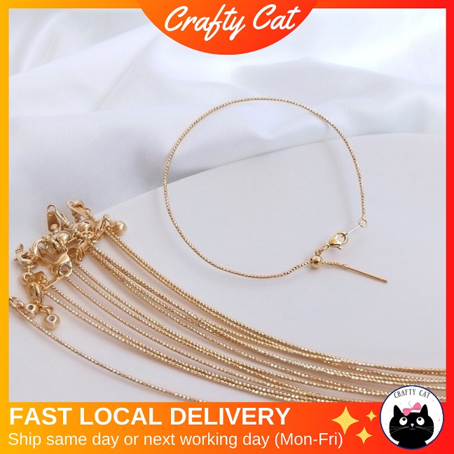 CRAFTYCAT 14K DIY Bracelet, Beading Bracelet, Textured Adjustable Wire 1.0mm | Shopee Malaysia