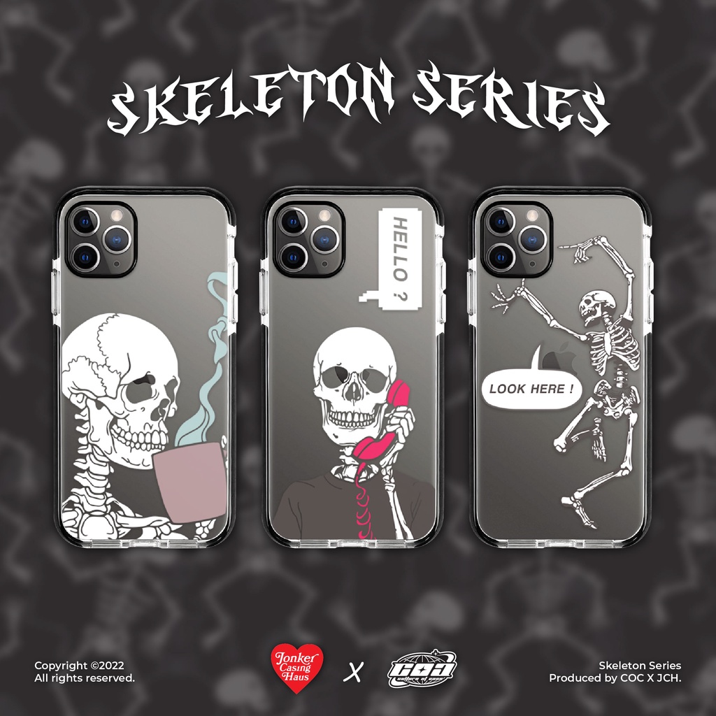 SKELETON SERIES 1 Bumper Casing Case 6 until 12 PRO MAX | Shopee Malaysia