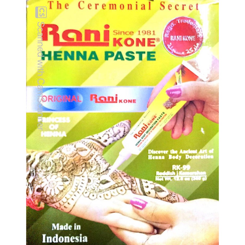 【ORIGINAL】Rani Kone Henna/Inai Nail Decoration natura/RANI KONE HENNA ...