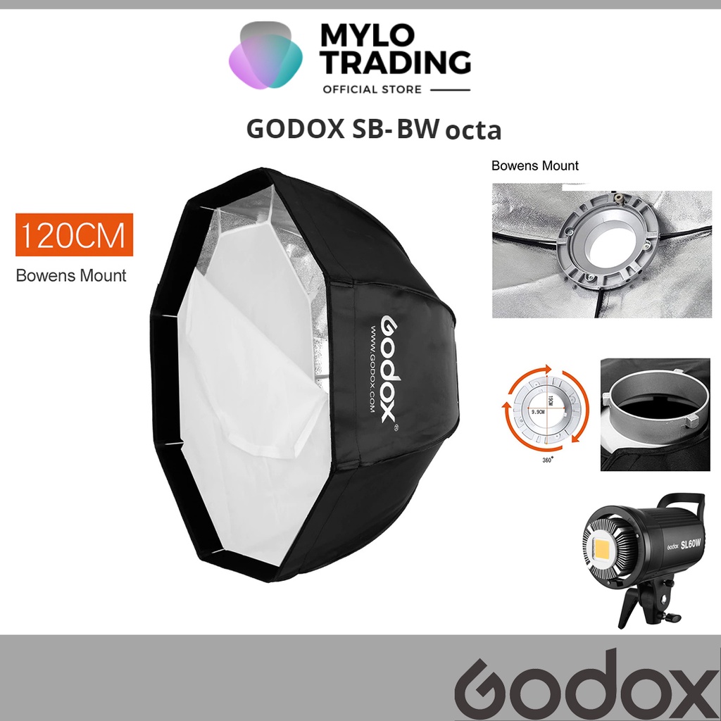 Godox SB-BW OCTA Softbox with Bowens Mount ( 95CM )( 120CM )( 140CM ) | Shopee Malaysia