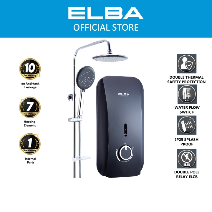 ELBA Instant Water Heater FIOTTO Series EWHR-E3883AC(GB) - AC Booster ...
