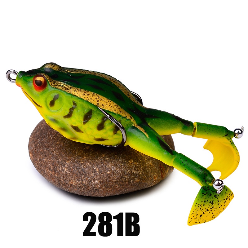 1piece upan katak Soft Fishing lures Rotating Legs Duck Artificial Bait ...