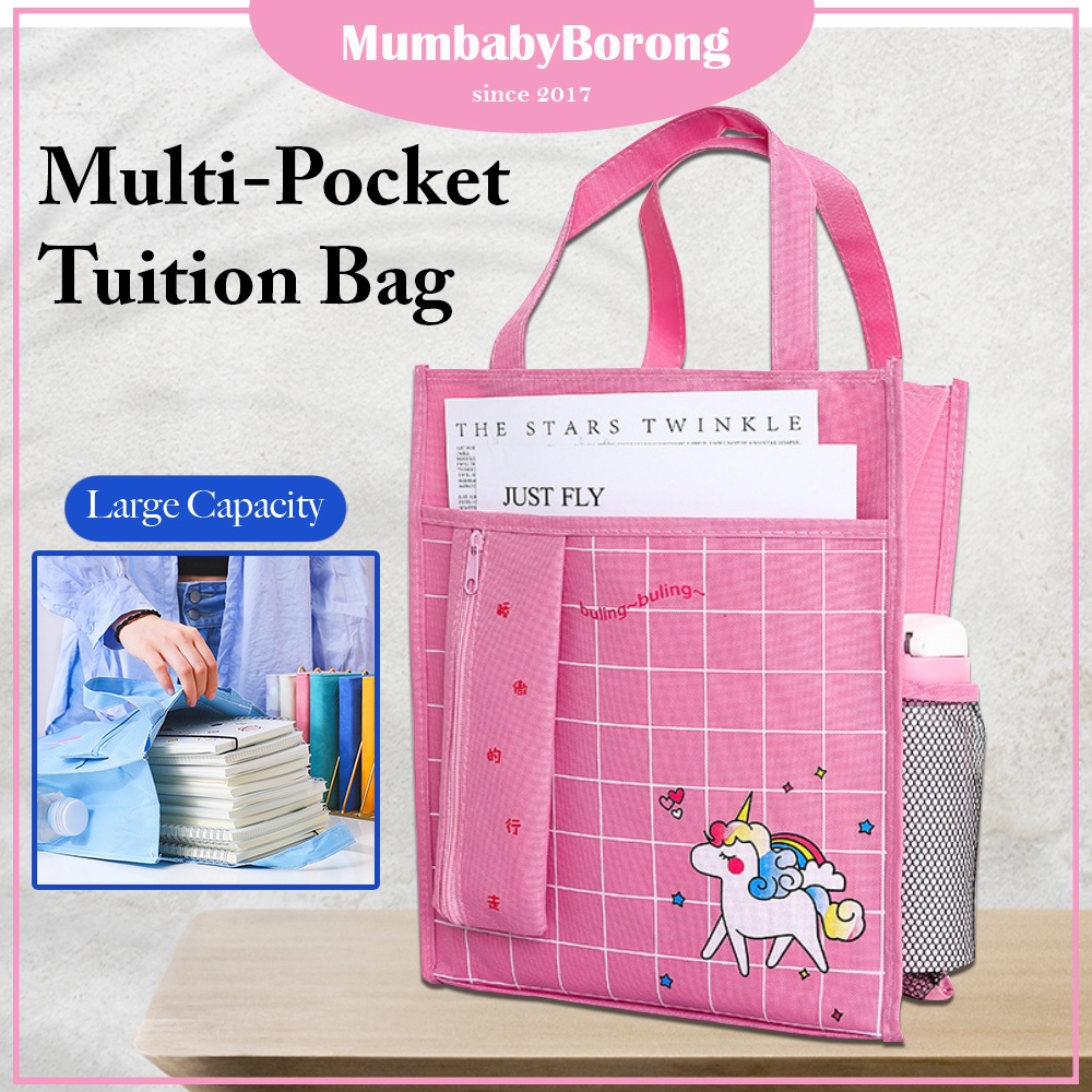 MB BM006 Tuition Bag Student Multi-Pocket Tutorial Bag A4 Document ...