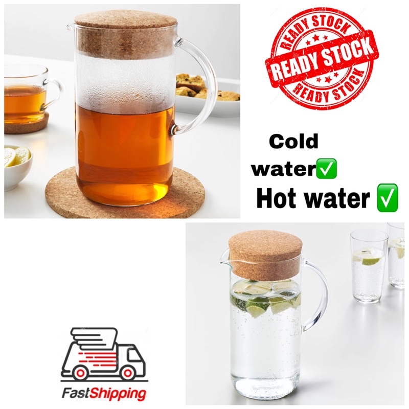 365+ Clear Jar Pitchers Jug Kaca Tahan Panas Sejuk 1.5L | Shopee Malaysia