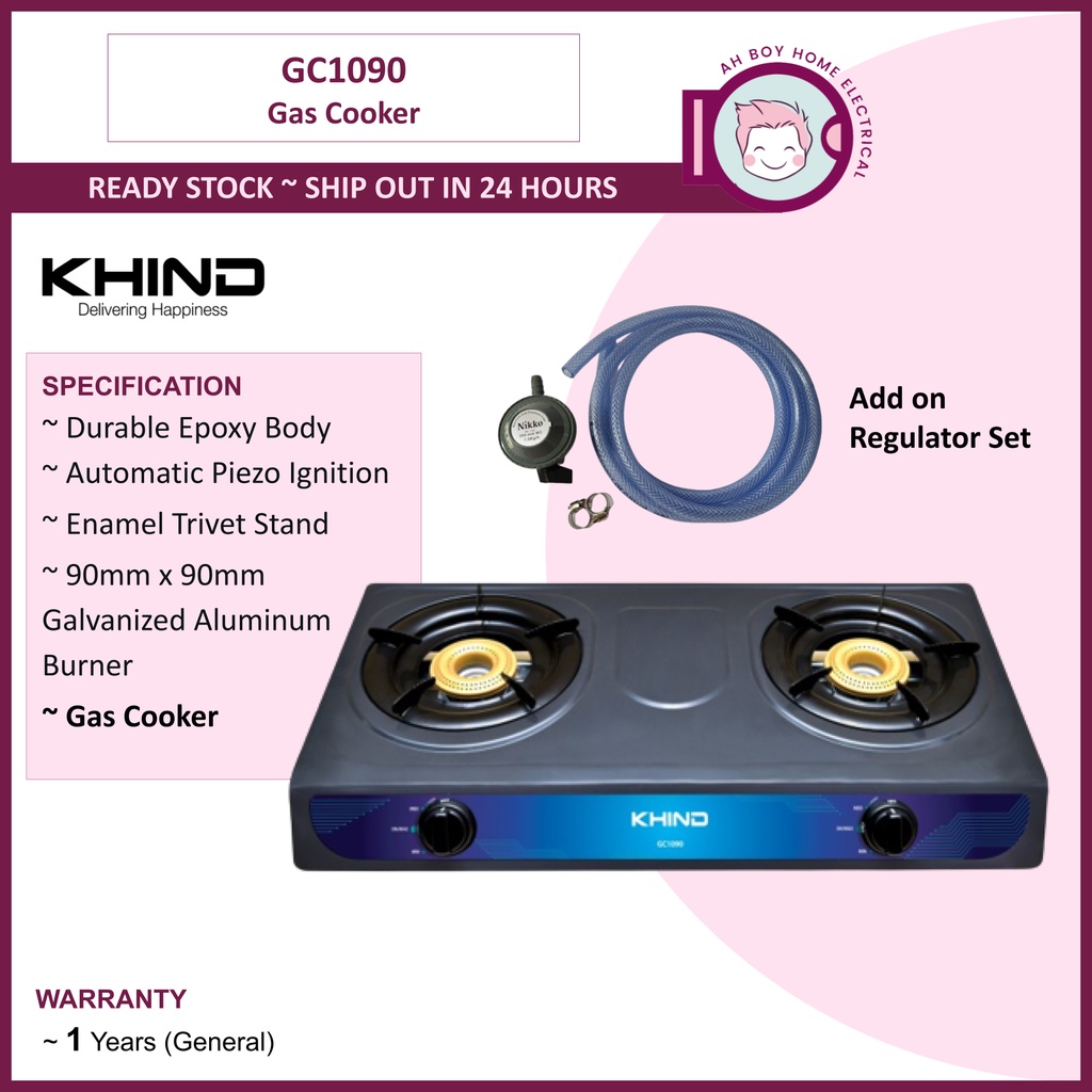 Khind Gas Cooker Dapur Gas - GC1090 | Shopee Malaysia