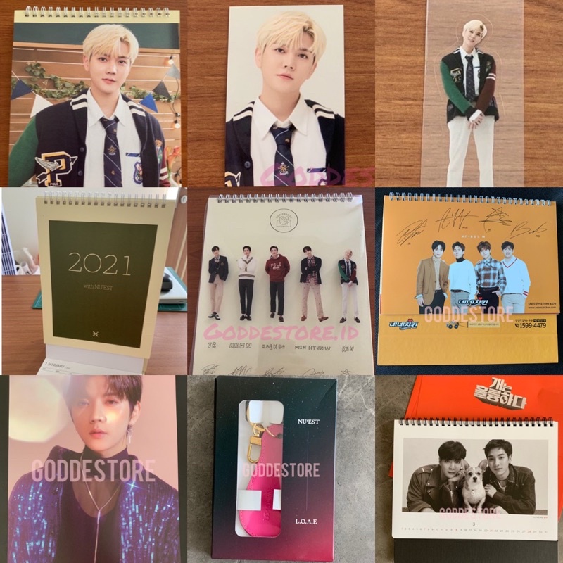 [Clearance] Nu'est MD merchandise Love Page Calendar Sticker Polaroid ...