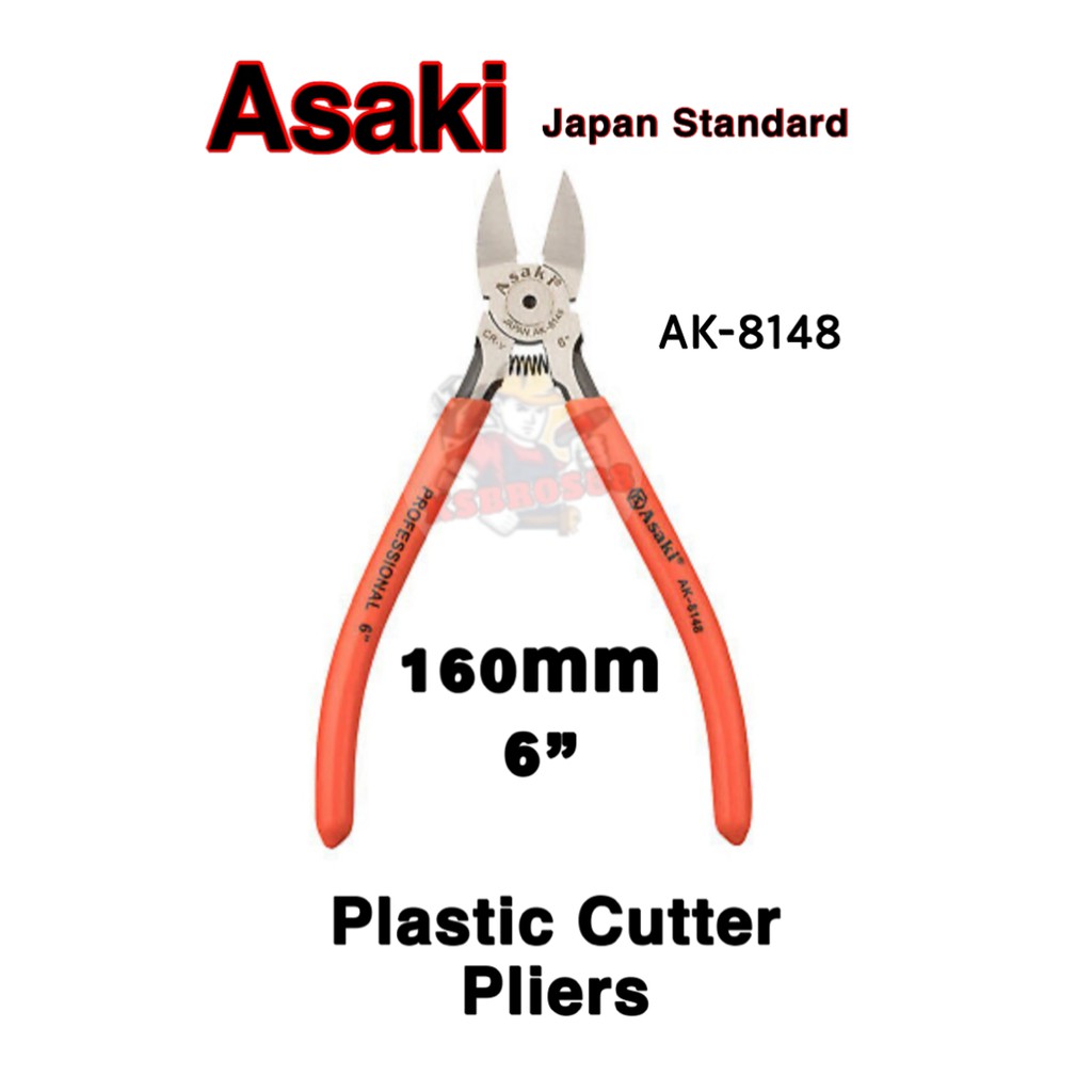 ASAKI HEAVY DUTY PLASTIC CUTTER PLIERS / WIRE CUTTER PLIER / NIPPER ...