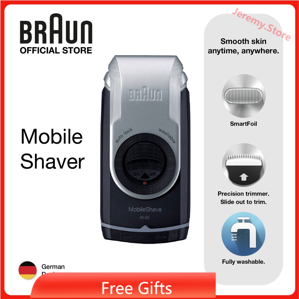 Braun M90 / M60 PocketGo MobileShave Portable Shaver, Travel Shaver ...