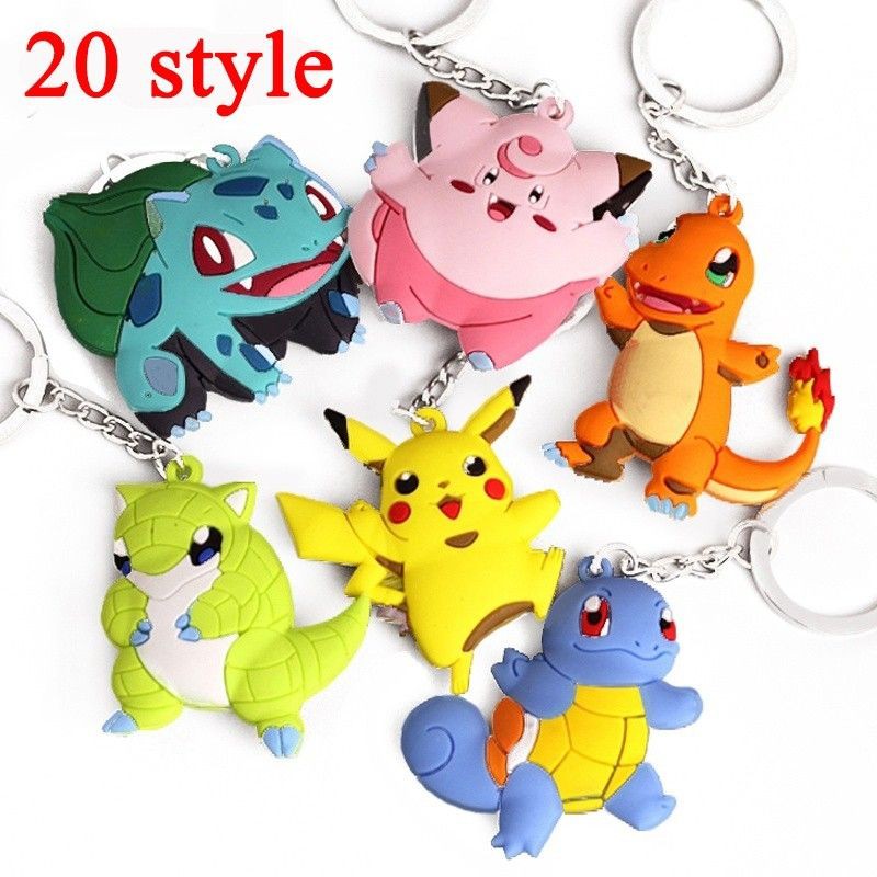 3D Pokemon Cartoon PVC Keychain Rubber Figure Keyring | Shopee Malaysia