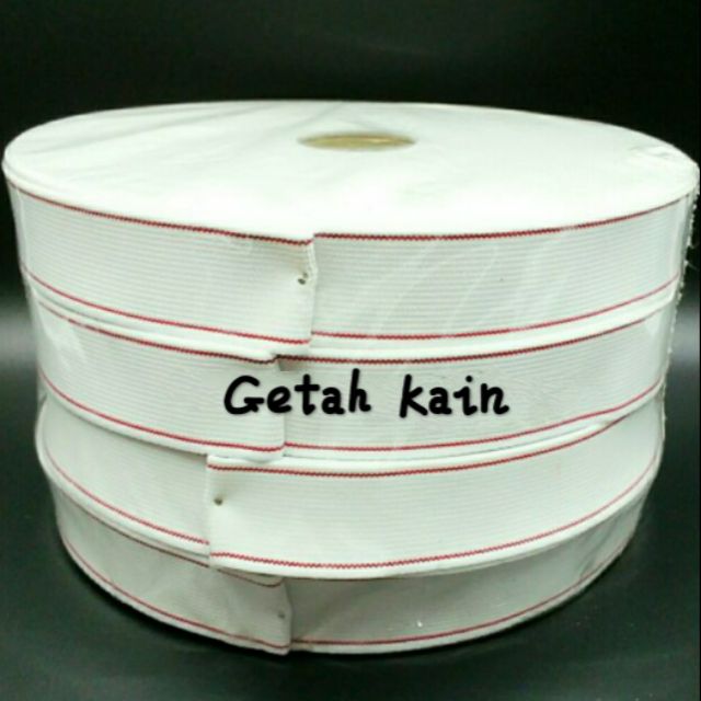 Getah kain /getah Pinggah/Getah Kain 1" dan 3/4"/elastic cloth | Shopee ...