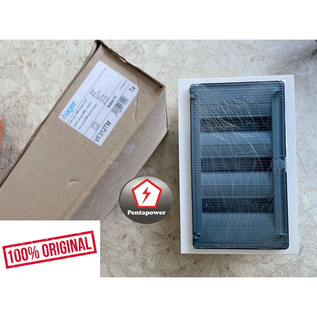 HAGER VF312TM GOLF FLUSH 3ROW 36WAYS INSULATED ENCLOSURE TRANSPARENT ...