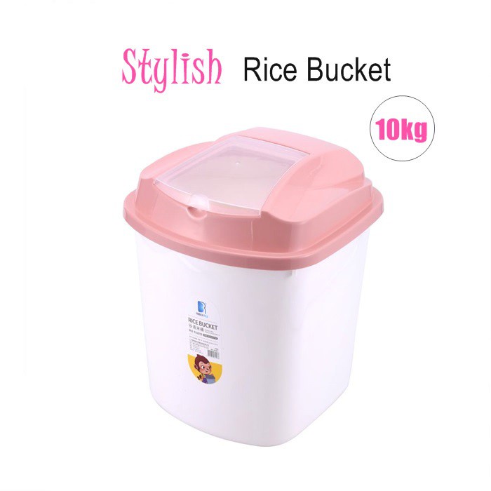 (READYSTOCK)10kg Household Rice Storage Container Box Kitchen Storage ...