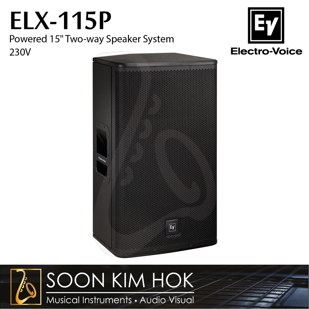 ELECTRO-VOICE ELX-115P Powered 15" Two-way Speaker System 230V (ELX115P ...