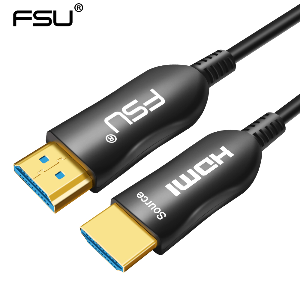 FSU 1m 2m 5m 10m 15m 20m Fiber Optic HDMI-compatible Cable 4K 60Hz 2.0 ...