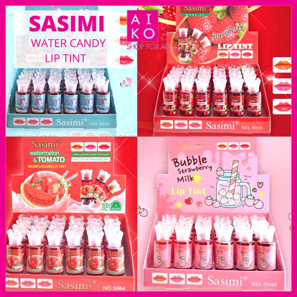 (AIKO) SASIMI WATER CANDY LIP TINT 1 PCS (BANYAK PERASA)(AIKO) SASIMI ...