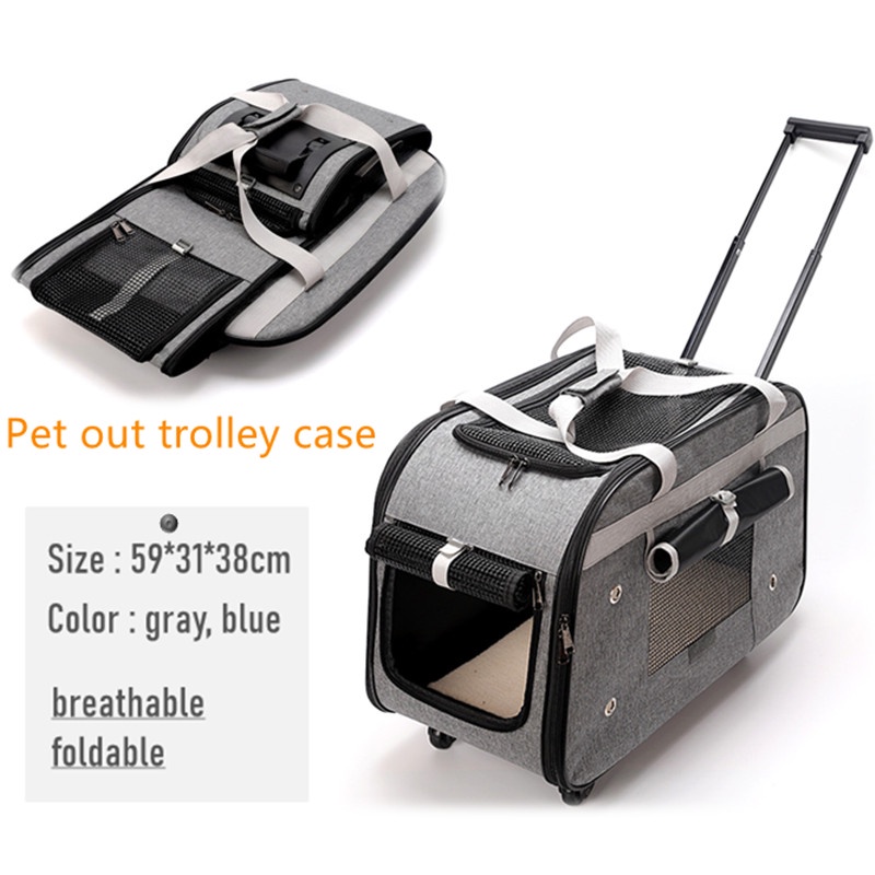 Large Pet Outside Trolley Case Cat Carrier Bag Big Troli Beg Kucing for ...