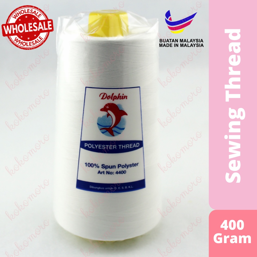 Dolphin Sewing Thread 400 Gram or 12,000 Meters / Benang Jahit 400 Gram ...