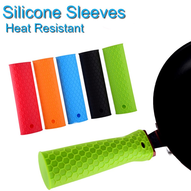 Colorful Hexagonal Patterned Heat Resistant Silicone Sleeve For Cast ...
