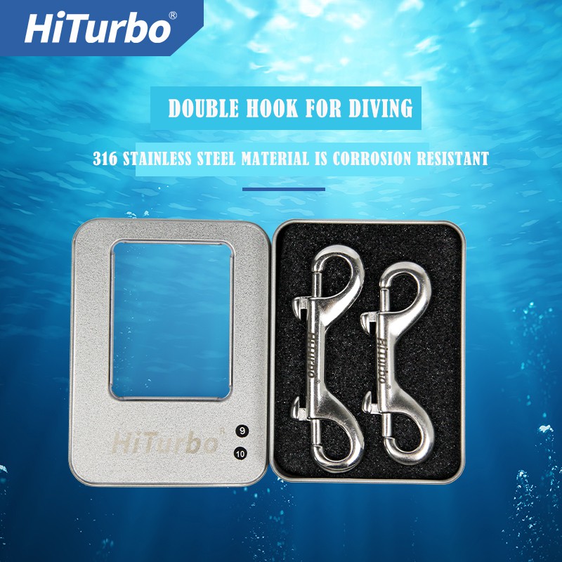 Hiturbo 316 Stainless Steel Bolt Snap Hook Clip Diving Hook Accessories ...