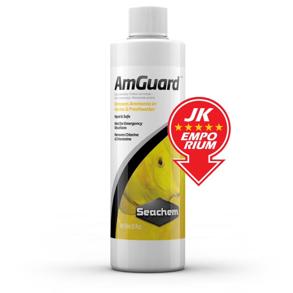 100ml 250ml Seachem AmGuard Ammonia Remover Am Guard | Shopee Malaysia