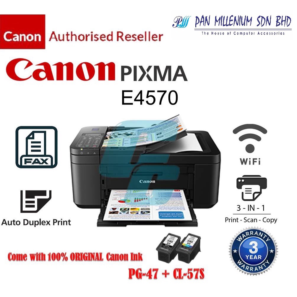 CANON PIXMA E4570 WIFI PRINTER | Shopee Malaysia