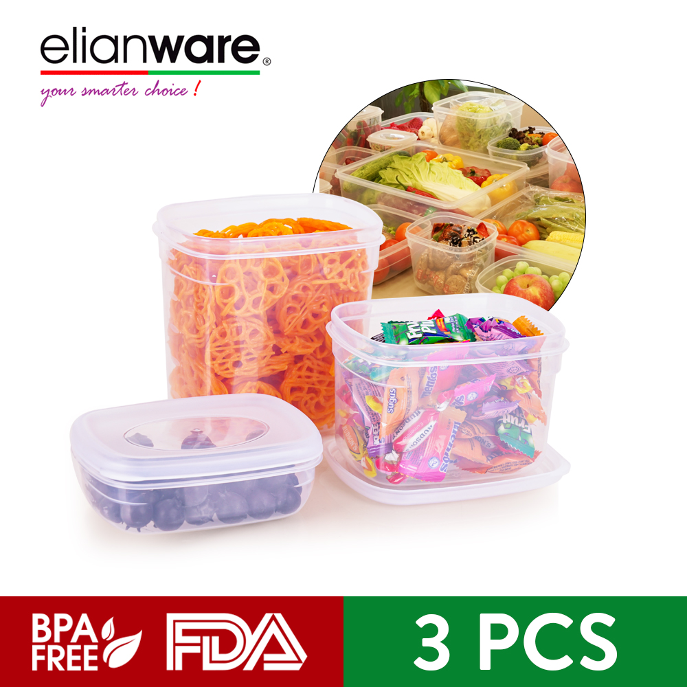 Elianware Transparent Multipurpose Food Keeper BPA Free Microwaveable ...