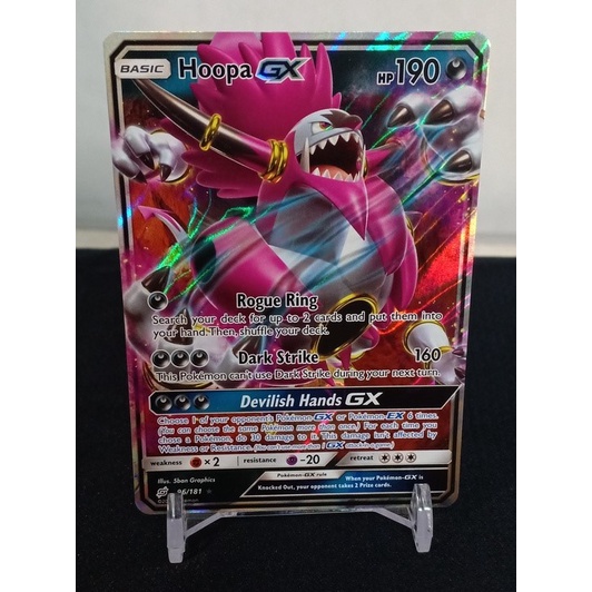 Pokemon TCG | Grade A | Hoopa GX (96/181) Ultra Rare (EN Version ...
