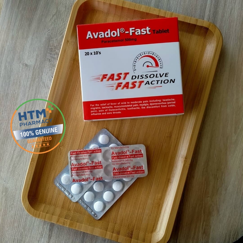 AVADOL 500MG 200'S ONE BOX | Shopee Malaysia