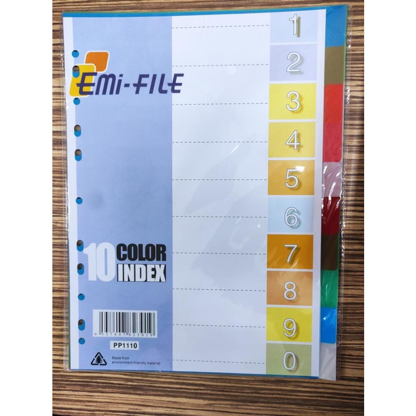 Emi-File 10 Color Index | Shopee Malaysia