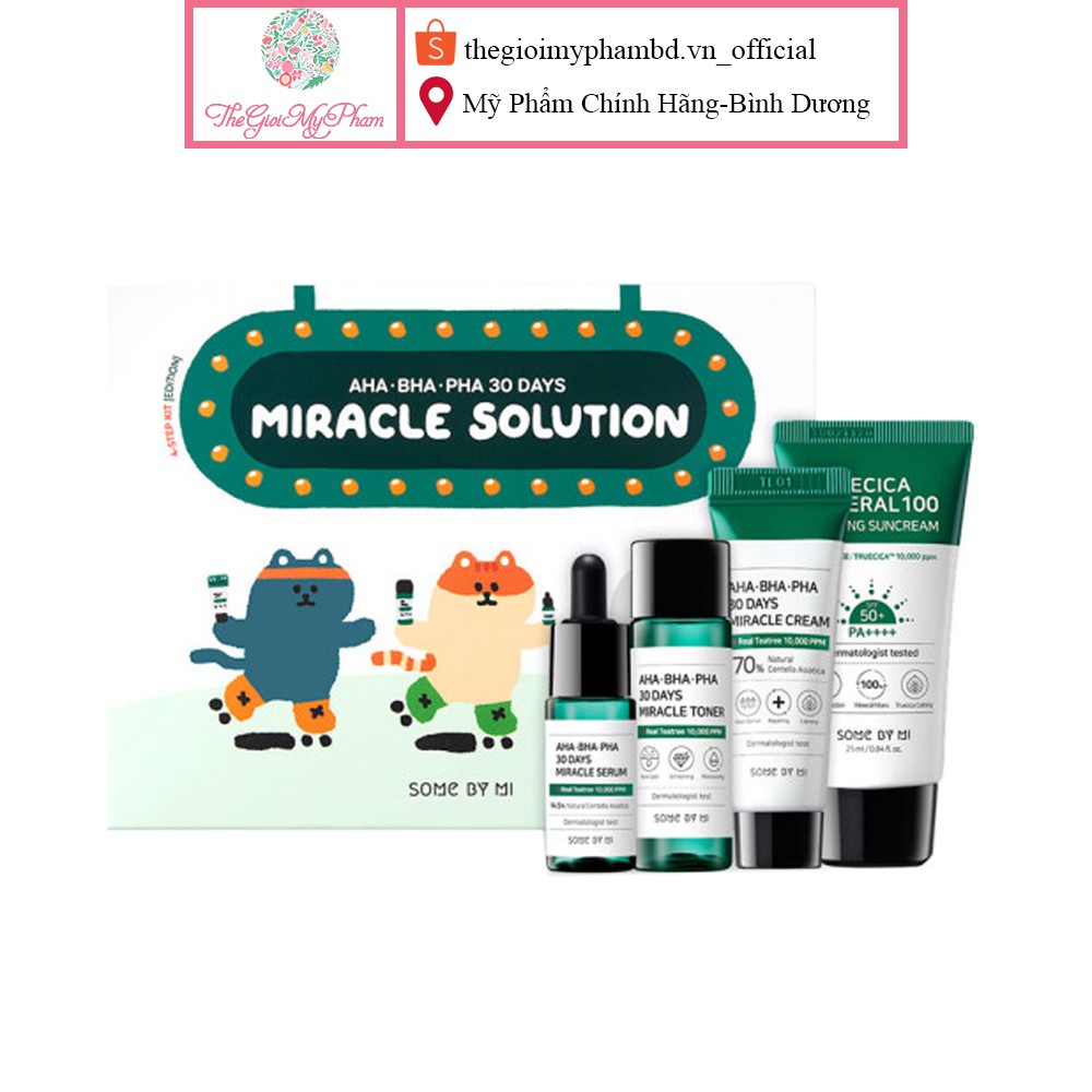 Some By Mi AHA BHA PHA 30 Days Miracle Solution 4-Step Kit Limited ...